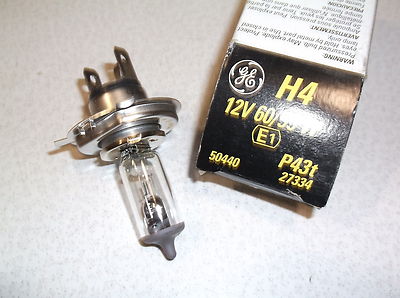 NEW GE H4 HALOGEN BUBL 12V 60/55W 50440 P43T FREE SHIPPING | eBay