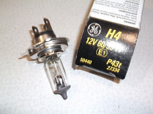 NEW GE H4 HALOGEN BUBL 12V 60/55W 50440 P43T FREE SHIPPING | eBay