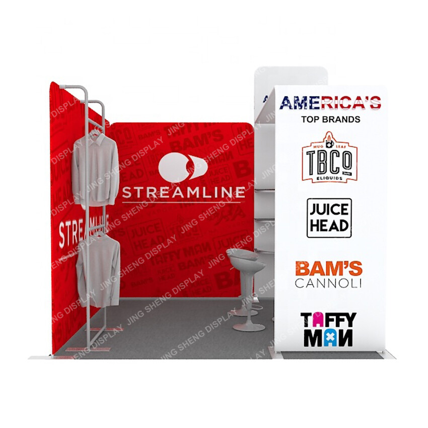 10ft Custom Protable Trade Show Displays Booth Pop Up Stand Cloth ...
