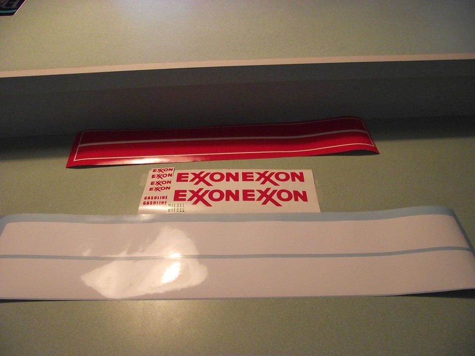TAMIYA 1/14 SCALE EXXON TANKER VINYL DIE CUT DECAL SET | eBay