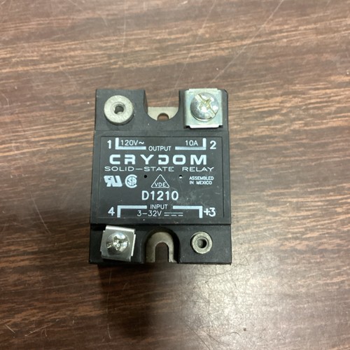 Crydom D1210 Solid State Relay 3-32v-dc 10a Amp 120v-ac E62 | eBay