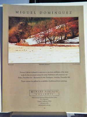 MIGUEL DOMINGUEZ ART PIECES ORIG VTG 1999 ADVERTISEMENT, | eBay