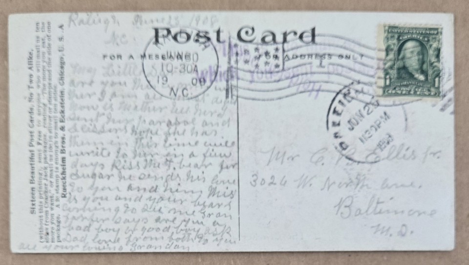 The Cracker Jack Bears #6 New York Advertising Antique Postcard 1907 ...