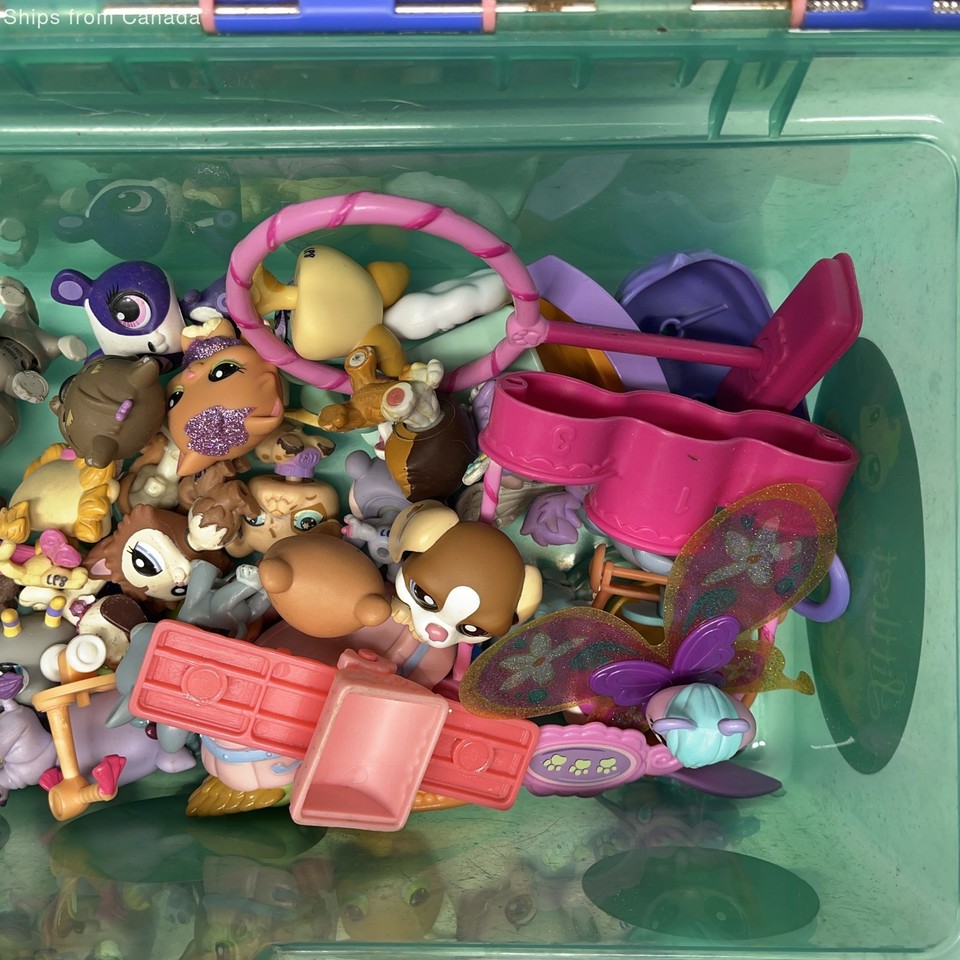 4.6 Lbs. Lot of Littlest Pet Shop Toys w/ Carrying Case | eBay