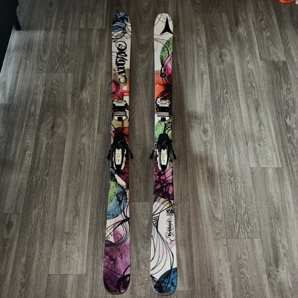 Atomic Elysian Skis 168CM Squire Binding Leki 4.5Poles Lange 90XT Size ...