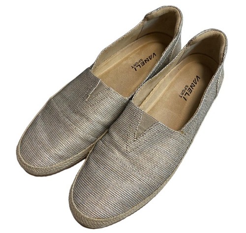 Vaneli Sport Womens Ultra suede lined fabric slip-on shoe 11 M Camel ...