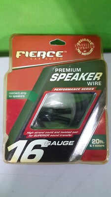 Fierce FST1620 16 Gauge 20ft. Car Audio Premium Speaker Wire | eBay