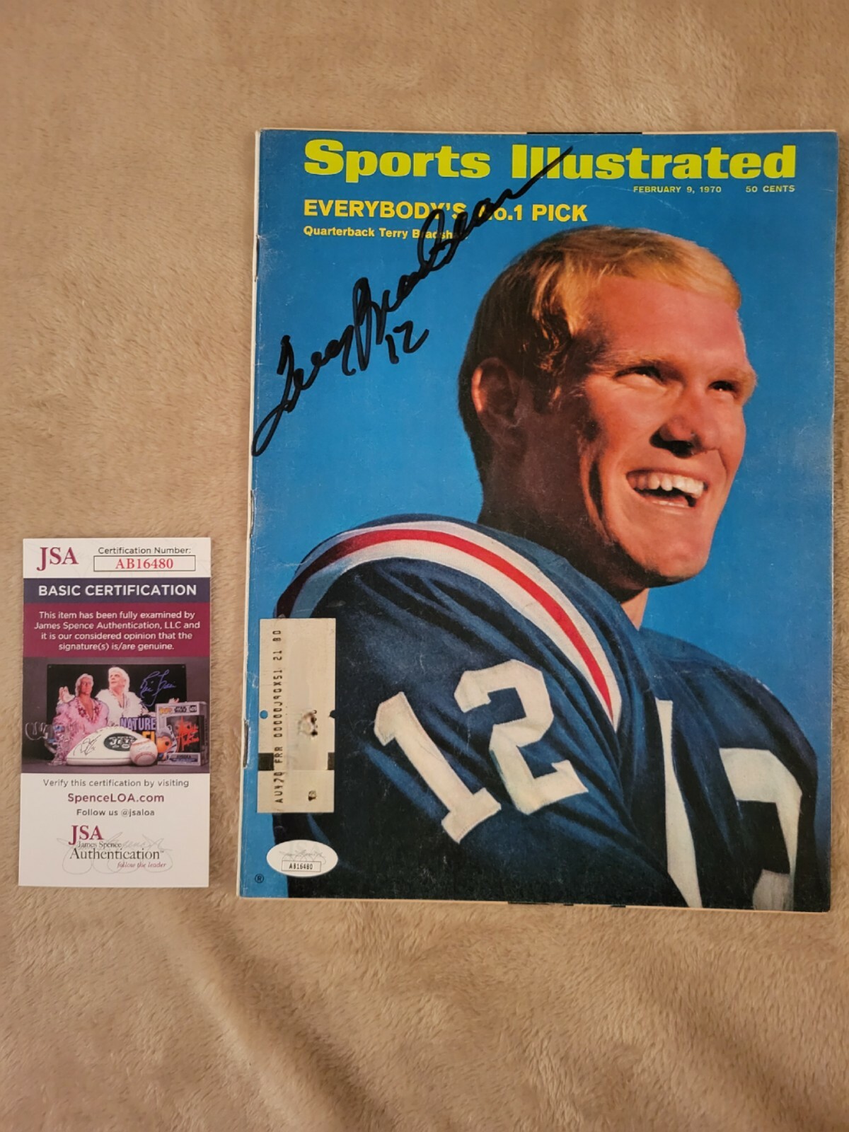 Terry Bradshaw Autographed Memorabilia | Signed Photo, Jersey ...