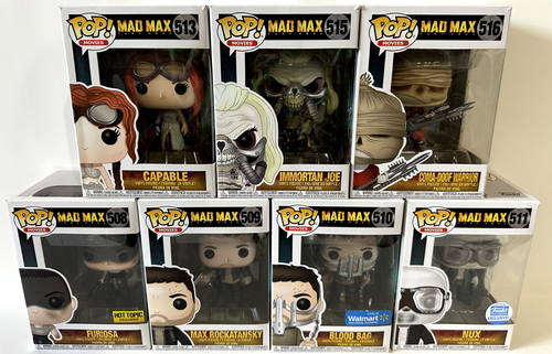 Funko Mad Max Movie Lot (7) Blood Bag Coma-Doof Max Immortan Joe Nux ...