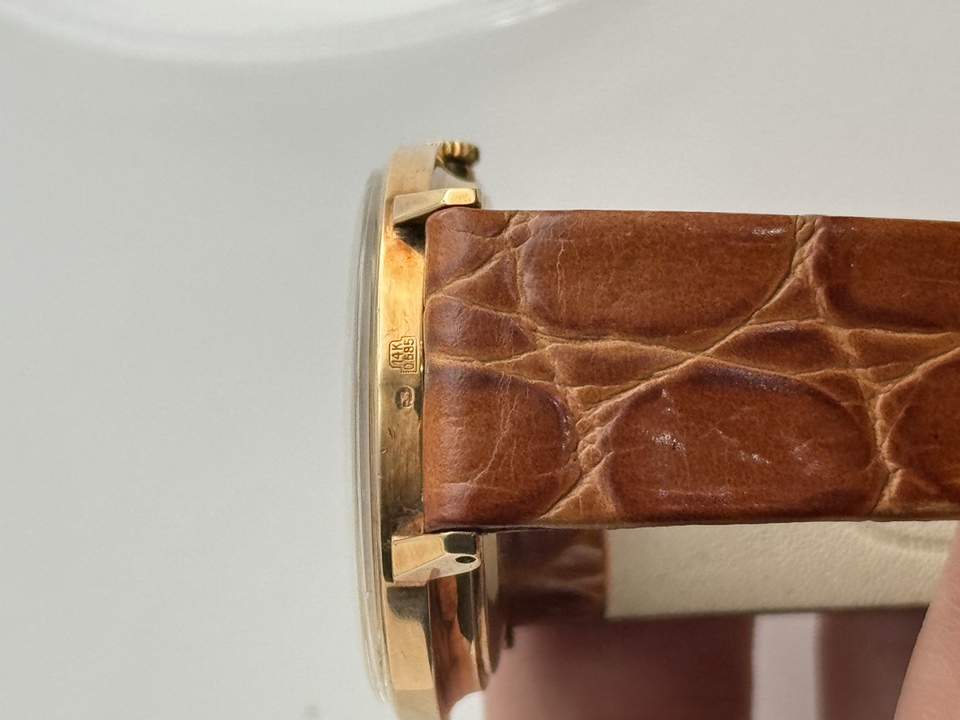 Mido Ocean Star Powerwind Solid 14k Gold Automatic 1960's Full Set ...