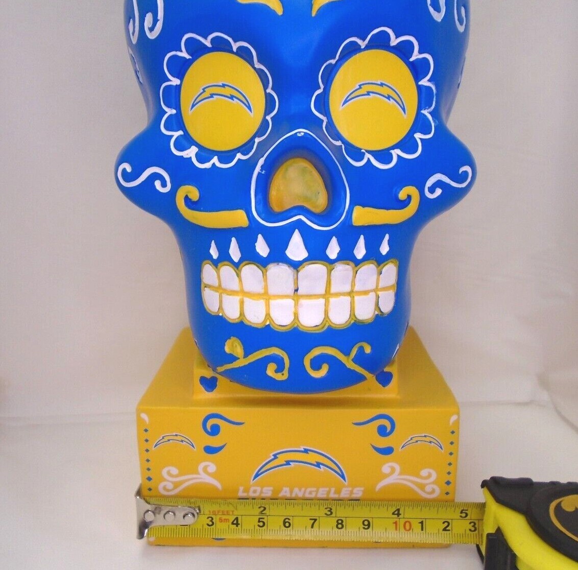 NFL Sugar Skull Statue Day of the Dead Dios De Los Muertos Team Color ...