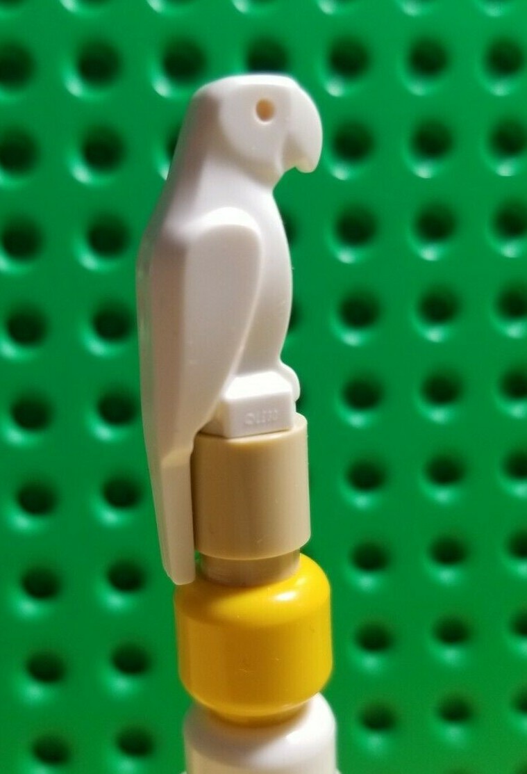 LEGO Minifigure Parrot White Bird Animal Pirates Cockatoo Wings Disney ...