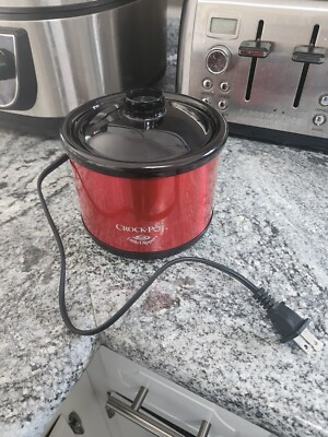 Crock Pot Little Dipper Mini Slow Cooker 16 oz Red | eBay
