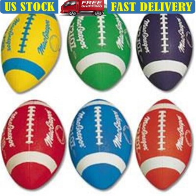 Multi-Color Official Size Footballs Set Durable Rubber Superior Grip ...