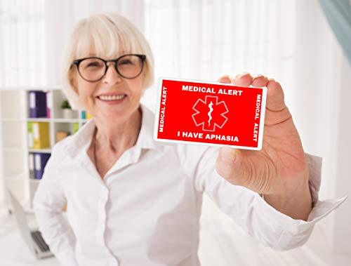 Aphasia Medical Alert Communication Wallet Card for Stroke Victims | eBay