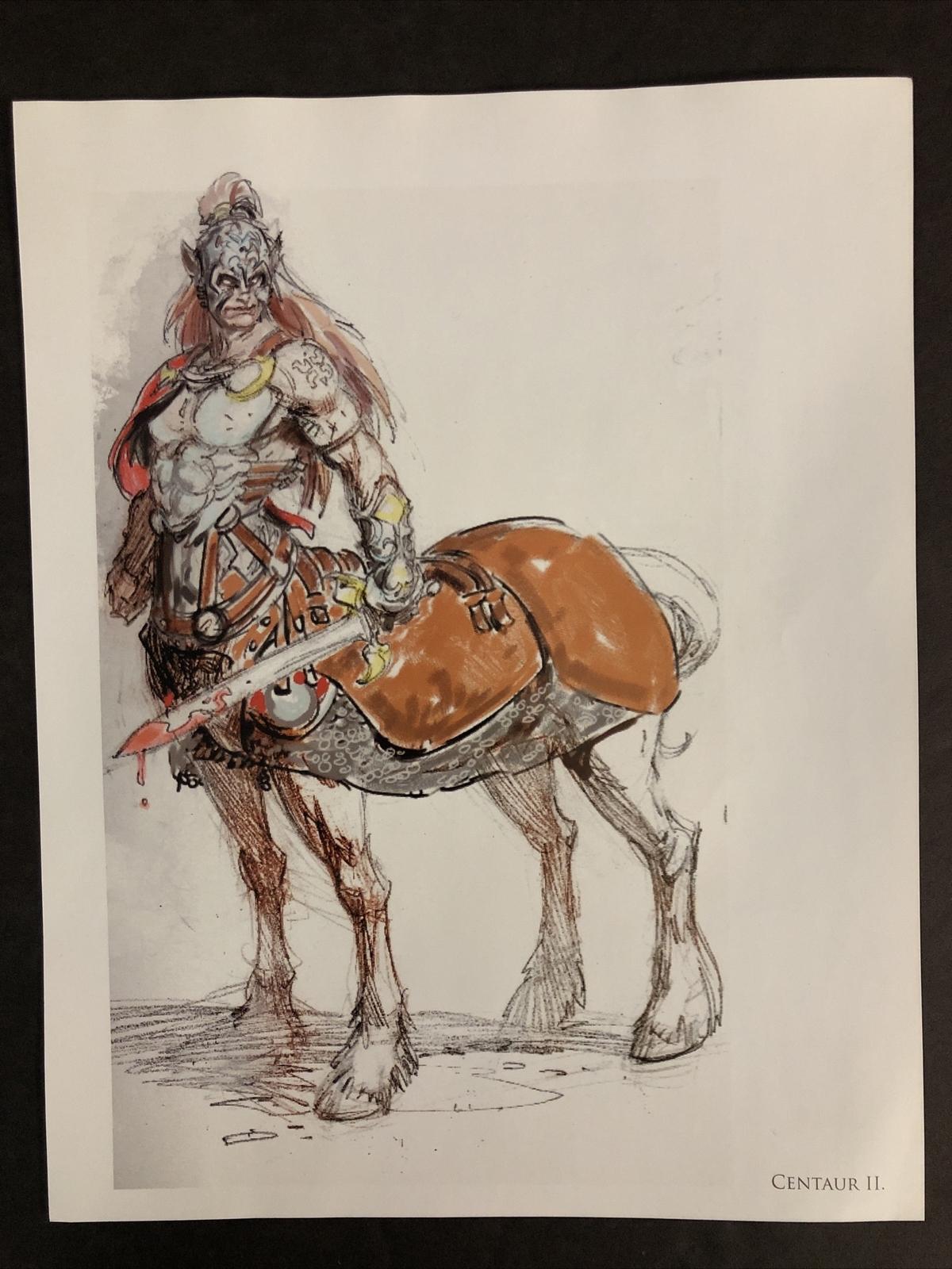 Centaur II - Sketch Pinup Comics Poster Print 8x10.5 Greg Capullo | eBay