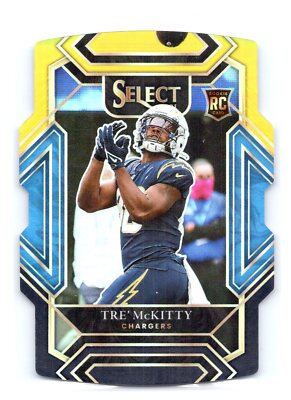 2021 Select #293 Tre McKitty Rookie Yellow & Black Club Level Die Cut ...