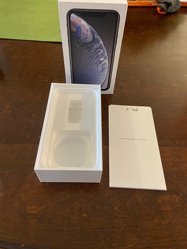Apple Iphone XR 128GB Black Original Empty Box. No Accessories Included ...