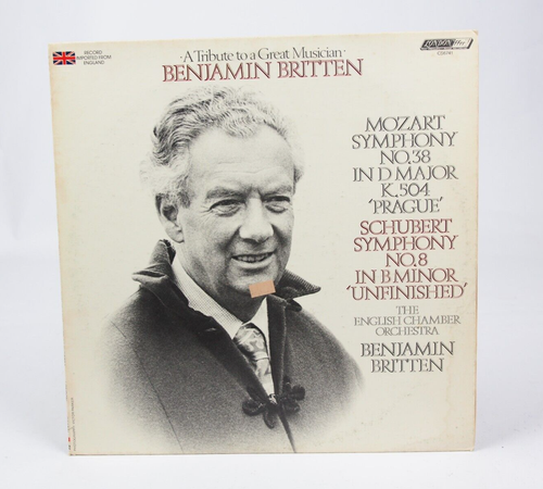 BENJAMIN BRITTEN ECO TRIBUTE TO A GREAT MUSICIAN MOZART 38 LONDON 6741 ...