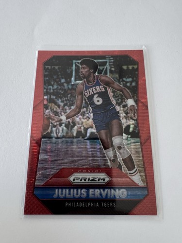 2015-16 Panini Prizm #288 Julius Erving Ruby Wave Prizms /350 ...