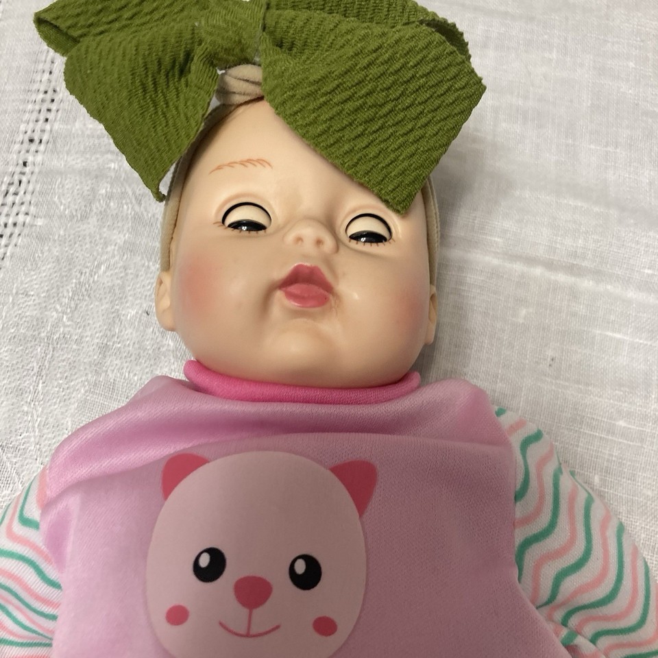 Madame Alexander Baby Doll Pink Stripe Huggable Huggums 12” | eBay