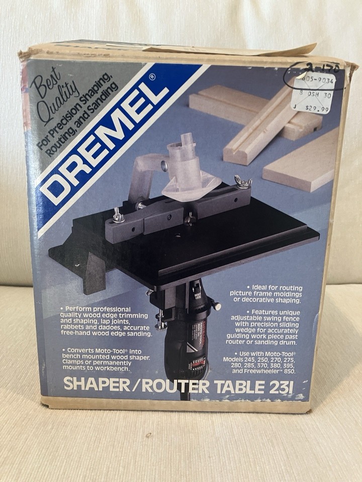 Dremel 231 Portable Shaper/Router Table For Wood Sanding Shaping ...