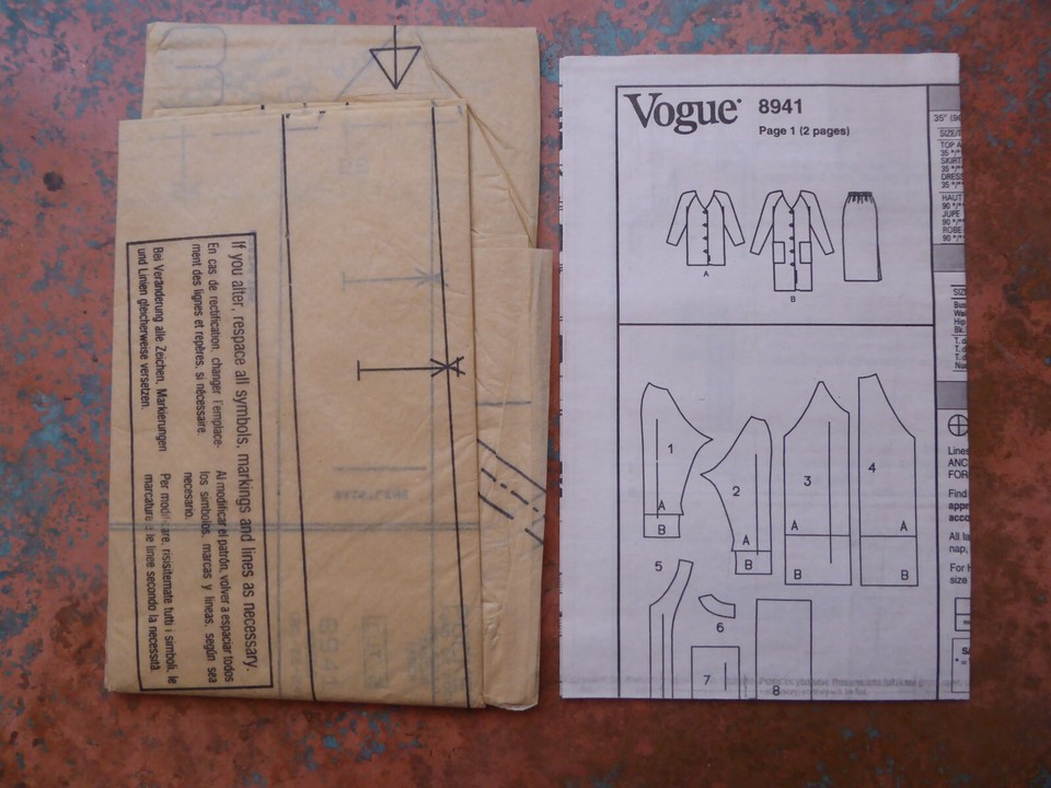 Very Easy Very Vogue 8941 Sewing Pattern Skirt Top Dress Uncut 90s Sz ...