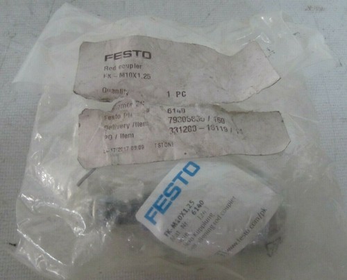 (NEW) Festo Self-Aligning Rod Coupler / Floating Joint FK-M10X1.25 6140 ...