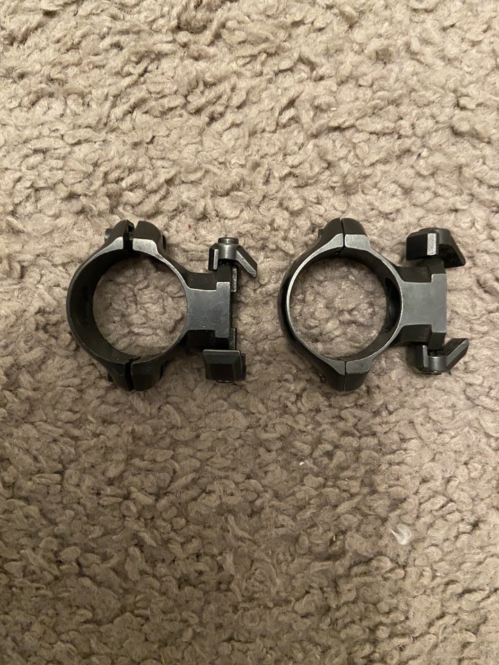 Vintage Millett 1” Angle-Loc Black Steel Scope Rings USA VERY NICE!! | eBay