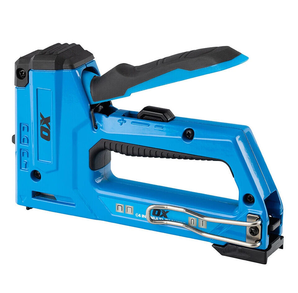 OX Stapler Hammer Tacker Staples 6mm 8mm 10mm 12mm Choose 4 in 1 Heavy ...