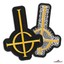Ghost BC Golden Grucifix Cross Symbol with Pattern Band Embroidered ...