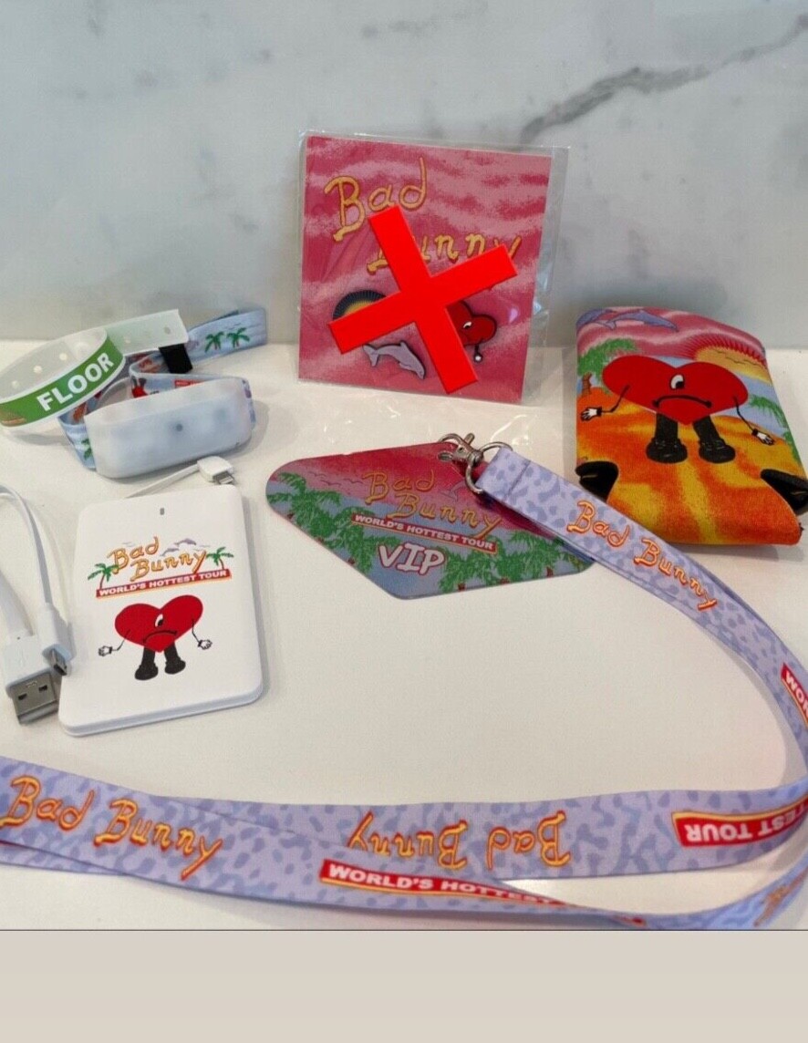 Bad Bunny UVST VIP access only Concert package 4 items **No Return ...