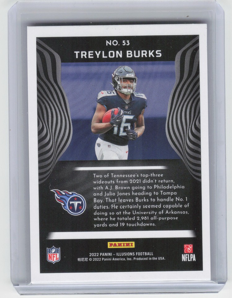 2022 Panini Illusions #53 Treylon Burks Trophy Collection Pink #/399 | eBay