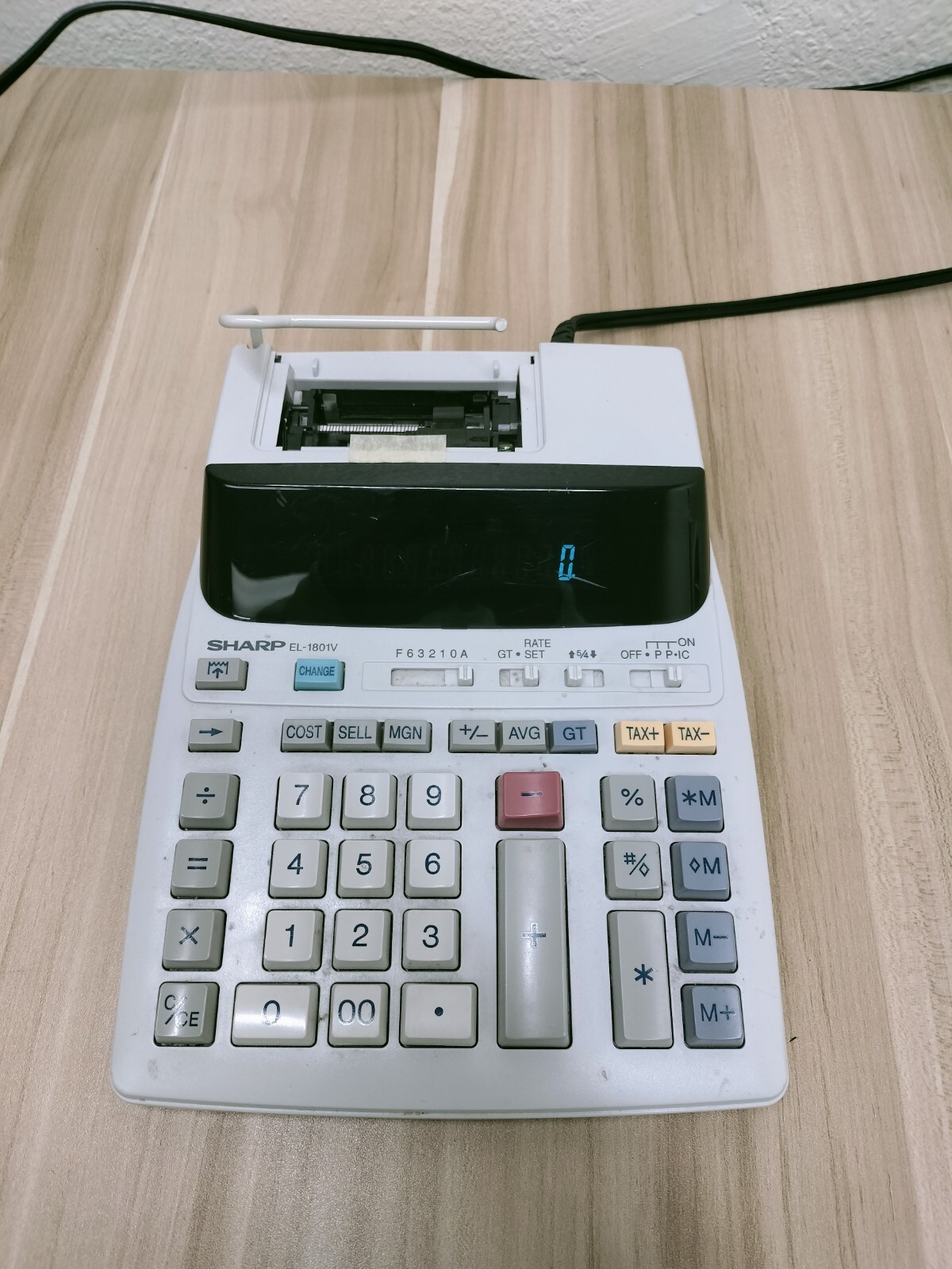 Sharp EL-1801V Printing Calculator *TOP COVER MISSING* | eBay