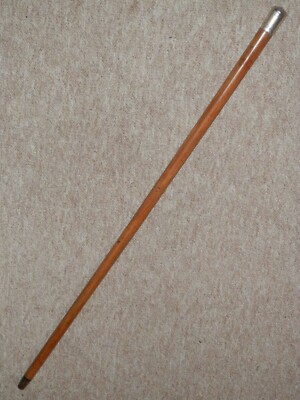 Antique Military? NCO Drill Cane W/ H/m Silver Pommel Top London 1897 ...