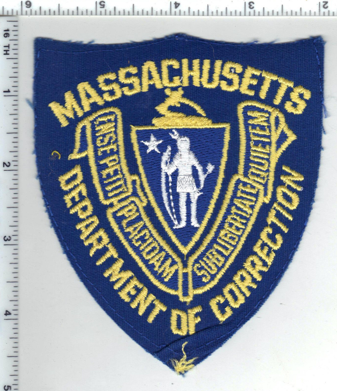 Massachusetts Department of Corrections 2nd Issue Uniform Take/Cut Off ...