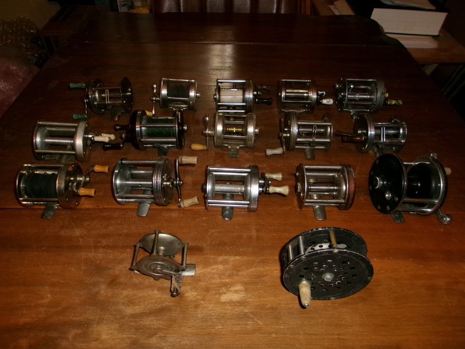 Vintage Lot Fishing Reels Level Wind Fly Parts Some Work Fine Sporting ...