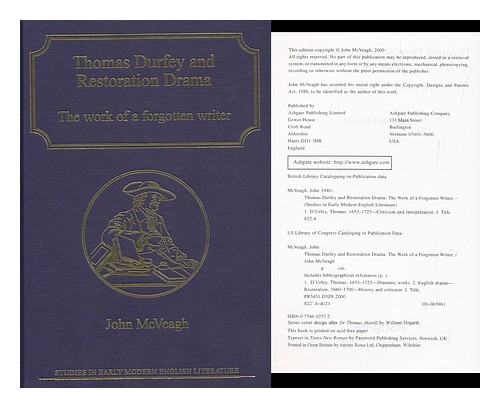 Mcveagh, John Thomas Durfey Et Restoration Drama: The Work Of A ...
