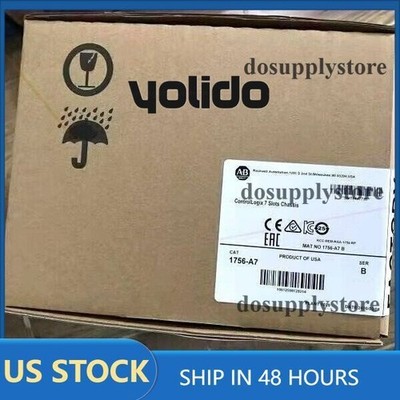 Allen Bradley AB 1756-A7 SER B ControlLogix 7 Slots Chassis New Factory ...