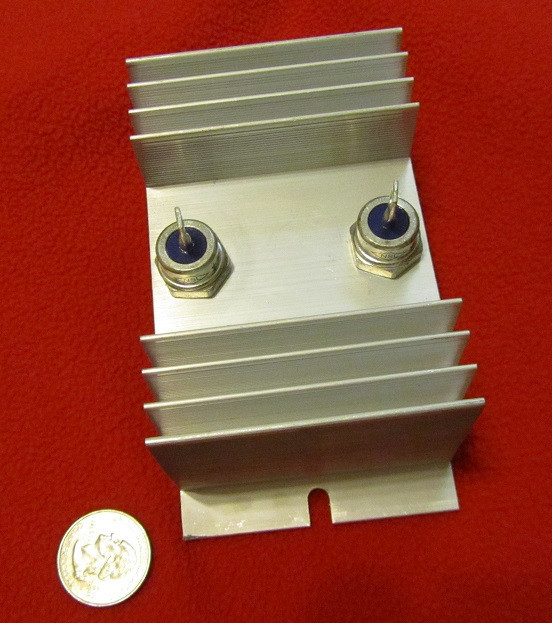 BLOCKING DIODE & HEAT SINK DUAL 80 AMP FOR SOLAR PANELS, WIND TURBINE ...