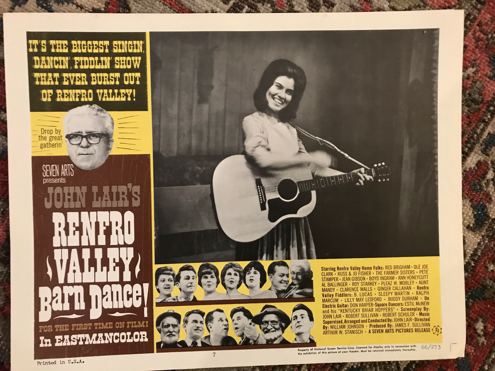Renfro Valley Barn Dance 1966 Seven Arts 11x14" musical lobby card | eBay