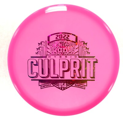 DISC GOLF DYNAMIC DISCS HYBRID CULPRIT OVERSTABLE MIDRANGE 174g PINK W ...