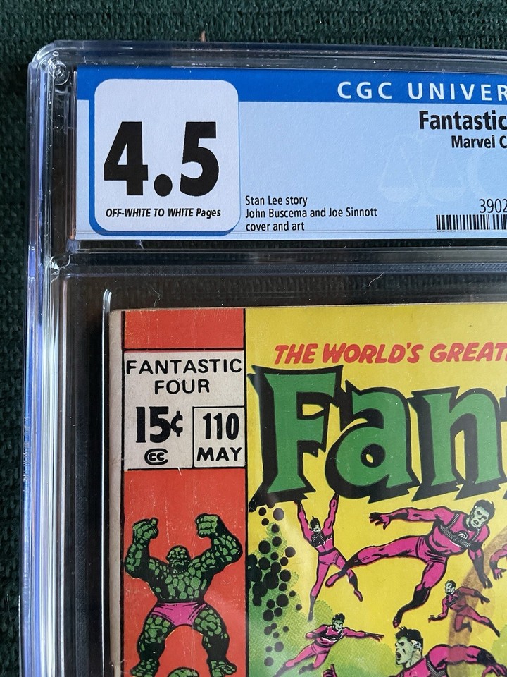 FANTASTIC FOUR #110 CGC 4.5 ANNIHILUS GREEN PRINTING ERROR VARIANT | eBay