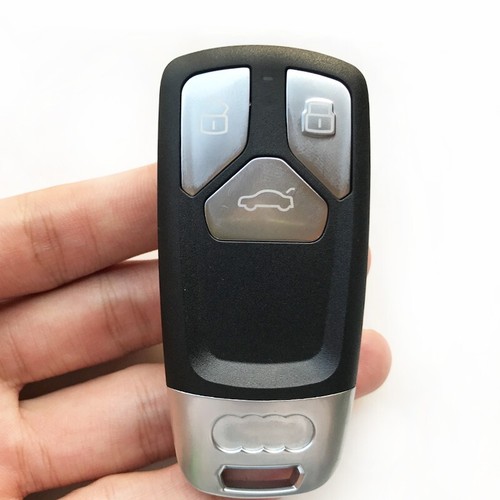 AUDI TT Q7 A4 Key Shell Replacement only Uncut blade key with badge ...