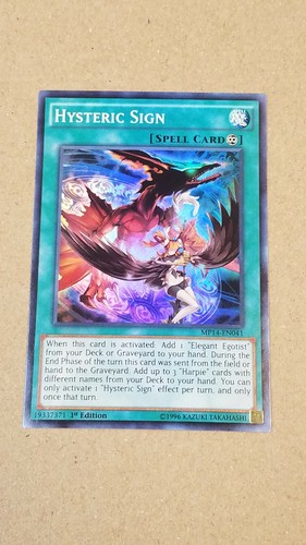 Hysteric Sign MP14-EN041 Yu Gi Oh! Foil Holo Super Rare Nice! | eBay