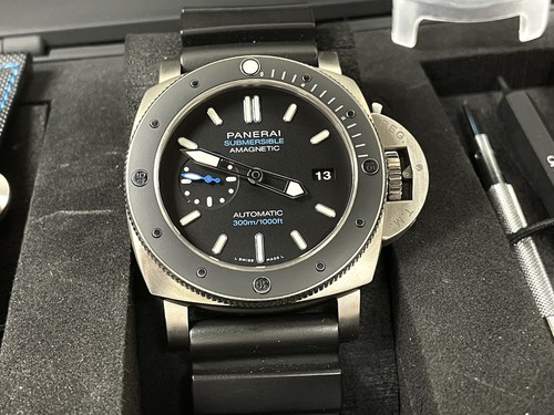 PANERAI LUMINOR SUBMERSIBLE BLACK 47MM PAM01389 FULL SET 2019 SPORTS ...