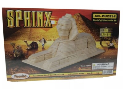 Puzzled Sphinx Wooden 3D Puzzle Construction Kit | eBay