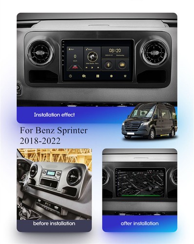 10.1" Stereo Radio GPS 4+64G Player FM For Mercedes Sprinter 2018-22 w ...