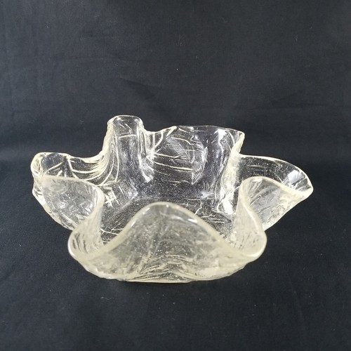 Vintage Cabbage Leaf Yellow Tint Glass Candy Dish | eBay