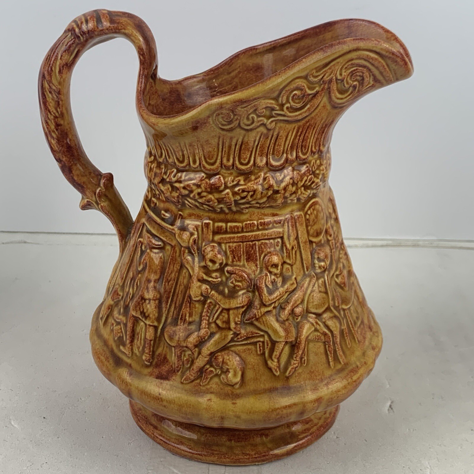 Tam O'Shanter Robert Burns Poem Pitcher Jug Ceramic Molded Relief ...